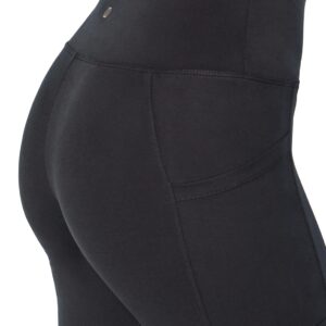 Balance Collection Womens Standard Emilia High Rise Pocket Bootcut Yoga Pant, Black, Large