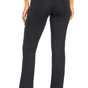 Balance Collection Womens Standard Emilia High Rise Pocket Bootcut Yoga Pant, Black, Large