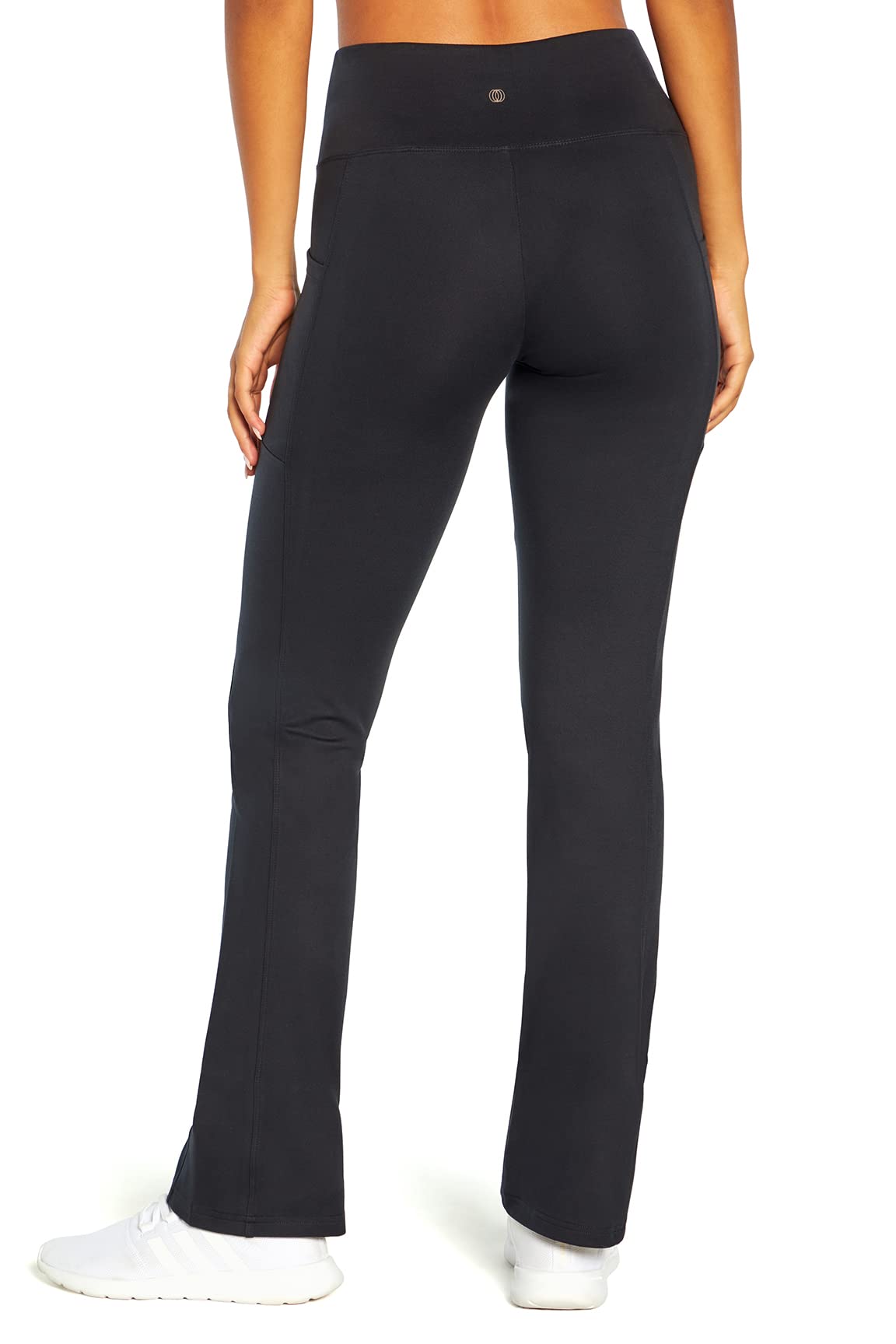 Balance Collection Womens Standard Emilia High Rise Pocket Bootcut Yoga Pant, Black, Large