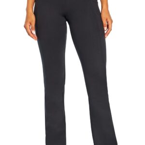 Balance Collection Womens Standard Emilia High Rise Pocket Bootcut Yoga Pant, Black, Large