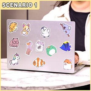 DaoChuang 100 Cute Water Bottle Animal Stickers Kids Love. Aesthetic Small Stickers for Computer, Laptop, Guitar, Skateboards for Kids Teen Girls.Waterproof Vinyl Various Stickers, Sticker Packs