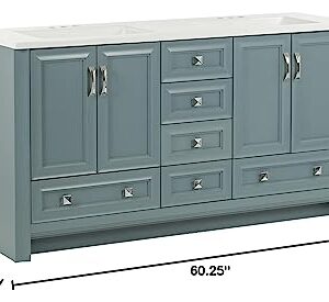 Spring Mill Cabinets Nimay Bathroom Vanity with Sink, Sage