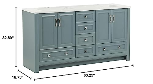 Spring Mill Cabinets Nimay Bathroom Vanity with Sink, Sage