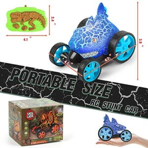 Remote Control Car for Toddlers - Rc Stunt Car for Kids 360 Degree Rotation, Monster Racing Car Toys for Kids, Birthday Gifts for Boys Girls 3 4 5 Years Old (Shark)