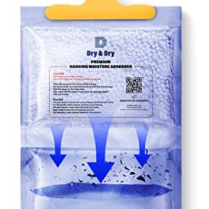 Dry & Dry 9 Packs [Net 7 Oz/Pack] Moisture Absorbers Dehumidifiers for Home Dehumidifier for Basement Dehumidifiers for Bedroom Small Dehumidifiers - Dehumidifiers Moisture Absorbers