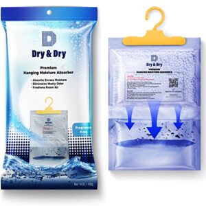 Dry & Dry 9 Packs [Net 7 Oz/Pack] Moisture Absorbers Dehumidifiers for Home Dehumidifier for Basement Dehumidifiers for Bedroom Small Dehumidifiers - Dehumidifiers Moisture Absorbers