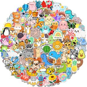 300pcs water bottle stickers for kids, cute vinyl sticker for laptop, computer, notebook, world of animals sticker pack for children