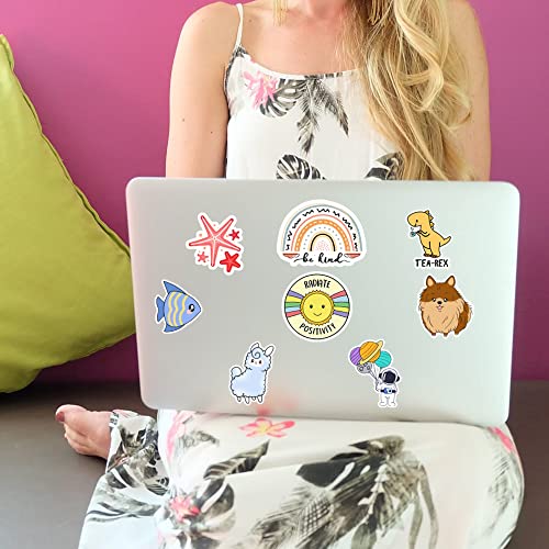 300pcs Water Bottle Stickers for Kids, Cute Vinyl Sticker for Laptop, Computer, Notebook, World of Animals Sticker Pack for Children