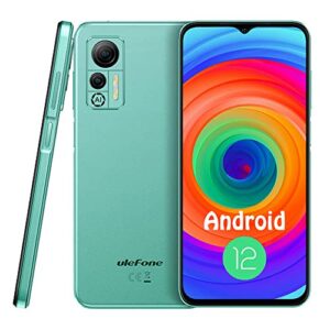 ulefone note 14 unlocked cell phone 2023, android 12 3gb+16gb, triple card slots 6.52" waterdrop screen, dual sim 4g, 8mp+5mp dual camera, 4500mah battery gsm smartphone, face unlock, gps, us version