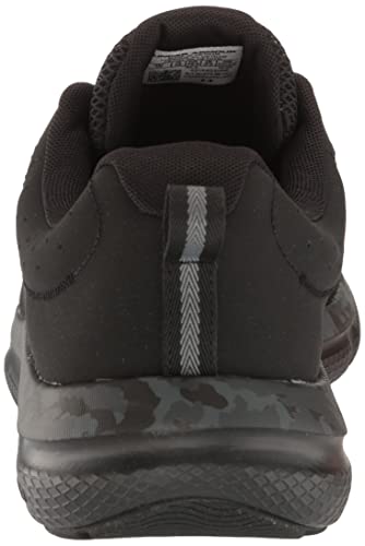 Under Armour Men's Charged Assert 10 Camo Running Shoe, (001) Black/Black/Pitch Gray, 11