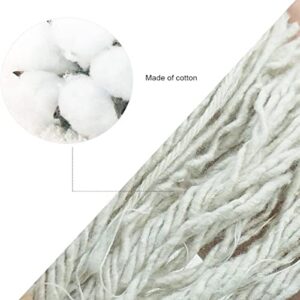 YUZENET Braided White Cotton Rope (5/8 inch x 100 ft) Natural Soft Utility Rope