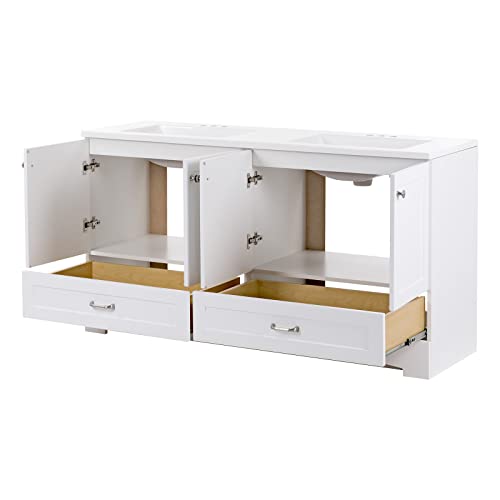 Spring Mill Cabinets Emlyn Bathroom Vanity with Sink, White