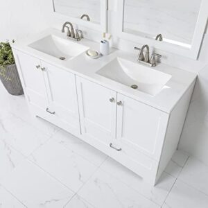 Spring Mill Cabinets Emlyn Bathroom Vanity with Sink, White