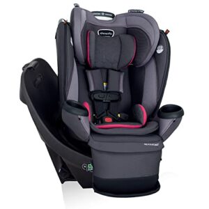 Evenflo Revolve360 Extend All-in-One Rotational Car Seat with Quick Clean Cover (Rowe Pink)