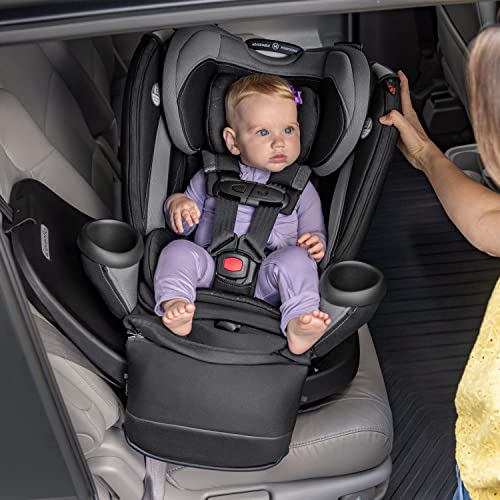 Evenflo Revolve360 Extend All-in-One Rotational Car Seat with Quick Clean Cover (Rowe Pink)