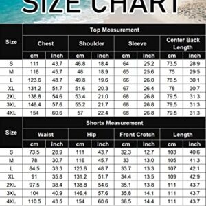 COOFANDY Men's 2 Pieces Linen Set Button Down Shirts and Loose Pants Wide Leg Baggy Beach Yoga Trousers Outfits