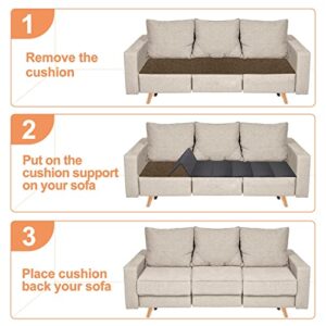 MAXTID Couch Cushion Support Insert - Couch Cushion Support for Sagging Seat 67"x17"x0.24" Thicker & Upgraded ABS Board Non-Slip & Foldable Couch Cushion Repalcement