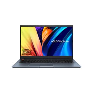 asus vivobook pro 15 laptop, 15.6” fhd display, intel core  i7-12650h cpu, nvidia geforce rtx 3050 gpu, 16gb ram, 512gb ssd, windows 11 home, quiet blue, k6502zc-db74