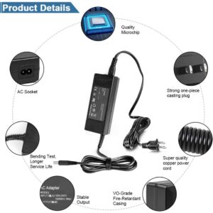 SKKSource AC/DC Adapter Charger Compatible with Worx WA3218 PowerTank Power Tank Cordless Lawn Mower