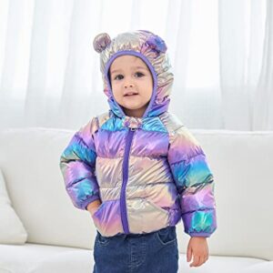 UNICOMIDEA Baby Girl Clothes 12-18 Months Cute Baby Winter Coat Long Sleeves Infant Zipper Jackets Size 18M Puffer Outerwear Coats Fashion Baby 1st Holiday Jacket