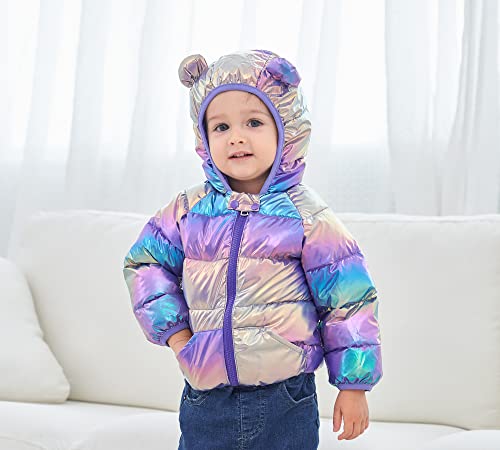 UNICOMIDEA Baby Girl Clothes 12-18 Months Cute Baby Winter Coat Long Sleeves Infant Zipper Jackets Size 18M Puffer Outerwear Coats Fashion Baby 1st Holiday Jacket