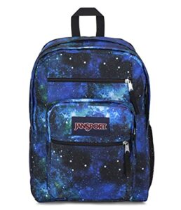 jansport big student backpack-travel, or work bookbag with 15-inch laptop compartment, cyberspace galaxy, one size