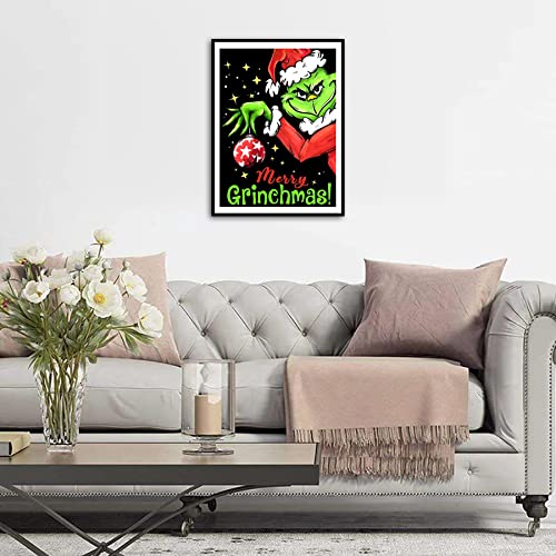 unllhuw Christmas Paint by Number-DIY Oil Paint by Numbers for Adults and Kids Acrylic Painting Cartoon Christmas Paintings Home Art Decoration, 20x16inch