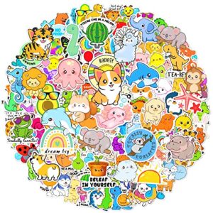 doodou 200 pcs animal world stickers for laptop, water bottles, macbooks, computer... perfect for kids, teens (vinyl and waterproof) (200