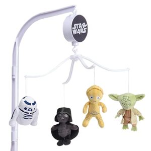 lambs & ivy star wars classic musical baby crib mobile soother toy