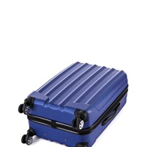 Rockland Santa Monica Hardside Spinner Wheel Luggage, Blue, 19", 24", 28"