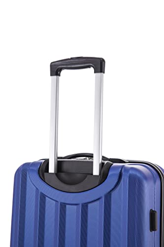 Rockland Santa Monica Hardside Spinner Wheel Luggage, Blue, 19", 24", 28"