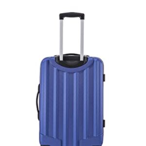 Rockland Santa Monica Hardside Spinner Wheel Luggage, Blue, 19", 24", 28"