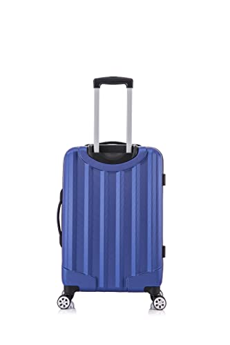 Rockland Santa Monica Hardside Spinner Wheel Luggage, Blue, 19", 24", 28"