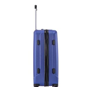 Rockland Santa Monica Hardside Spinner Wheel Luggage, Blue, 19", 24", 28"