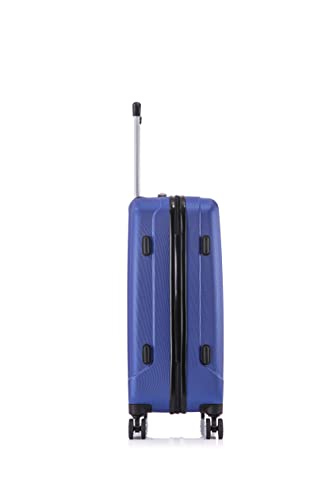 Rockland Santa Monica Hardside Spinner Wheel Luggage, Blue, 19", 24", 28"