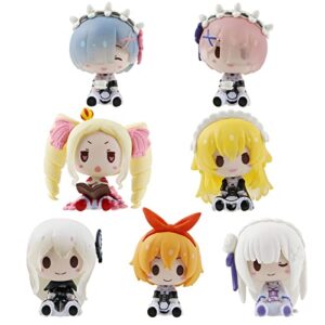 anime figure 7pcs/set anime action figures girls toys collectible doll set anime statues anime stuff (yishijie set)