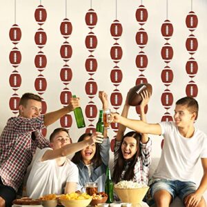 8 Packs Football Party Banners Garland Kit Football Hanging Swirl Football Party Supplies Decorations Paper Cutouts for Birthday Party Home Classroom Favor Supplies Decor