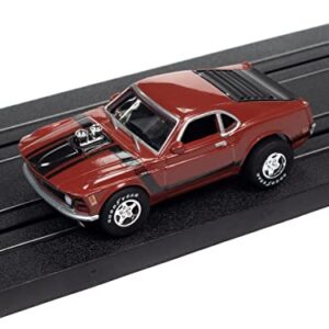 Auto World Super III 1970 Ford Boss Mustang (Red) HO Scale Slot Car