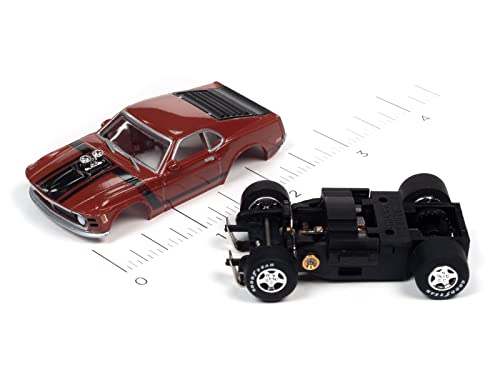 Auto World Super III 1970 Ford Boss Mustang (Red) HO Scale Slot Car