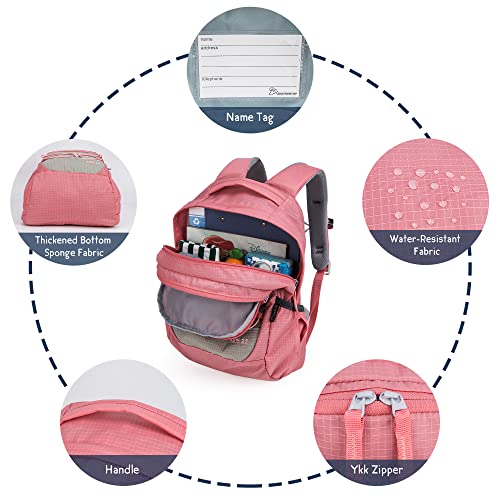 MOUNTAINTOP Kids Backpack for Boys Girls Preschool Kindergarten Children Lightweight Daypack, Pink 8.7x5.9x15