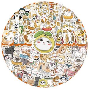 Cat Stickers 126PCS Cute Cat Stickers Vinyl Waterproof Cartoon Animal Sticker for Kids Teens Adults Scrapbook Water Bottles Laptop Skateboard Kawaii Aesthetic Graffiti Decals