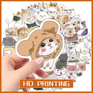 Cat Stickers 126PCS Cute Cat Stickers Vinyl Waterproof Cartoon Animal Sticker for Kids Teens Adults Scrapbook Water Bottles Laptop Skateboard Kawaii Aesthetic Graffiti Decals