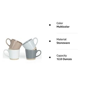 famiware Coffee Mug Set for 4, Multi-color