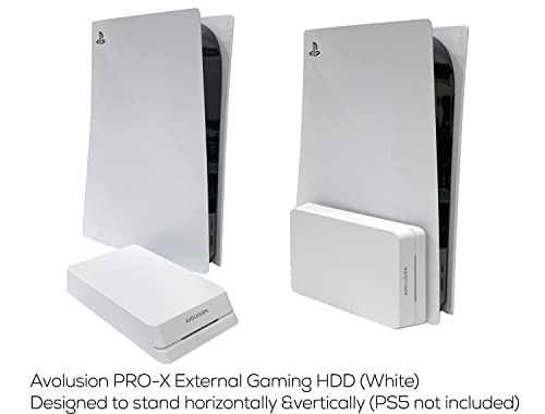 Avolusion HDDGear Pro 8TB 7200RPM USB 3.0 External Gaming Hard Drive (for PS5) White - 2 Year Warranty