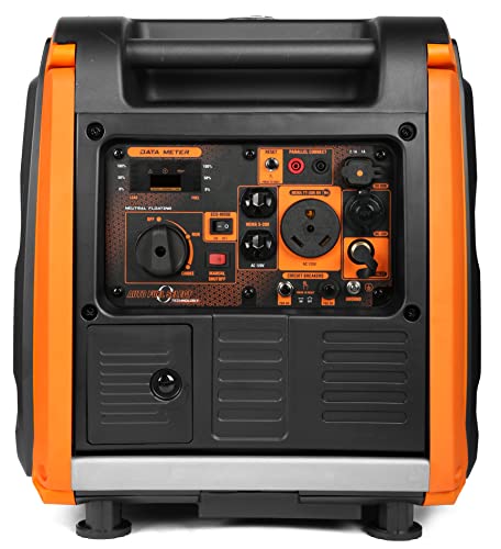 WEN DF450i Super Quiet 4500-Watt Dual RV-Ready Portable Inverter Generator with Fuel Shut-Off