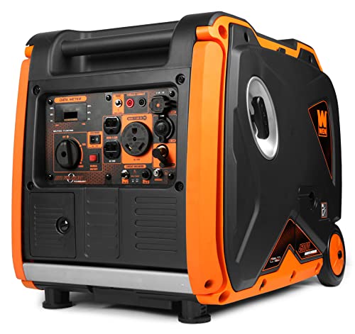 WEN DF450i Super Quiet 4500-Watt Dual RV-Ready Portable Inverter Generator with Fuel Shut-Off