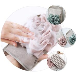 STOBAZA Brush Skin Bathroom Glove Ball Scrubber Exfoliating Massage Tool Mesh Side Scrub Gloves for and Women Beauty Bath Health Care Dual Flower Sponge Body Mitts Spa Pouf Shower Brushes