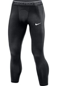 nike mens pro 3/4 length training tight (black, medium)