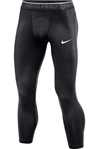 Nike Mens Pro 3/4 Length Training Tight (Black, Medium)