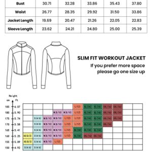 GYM RAINBOW Womens Zip Up Workout Jakcets Lightweight Slim Fit Running Athletic Jackets with Thumb Holes(#1 Black,Large)